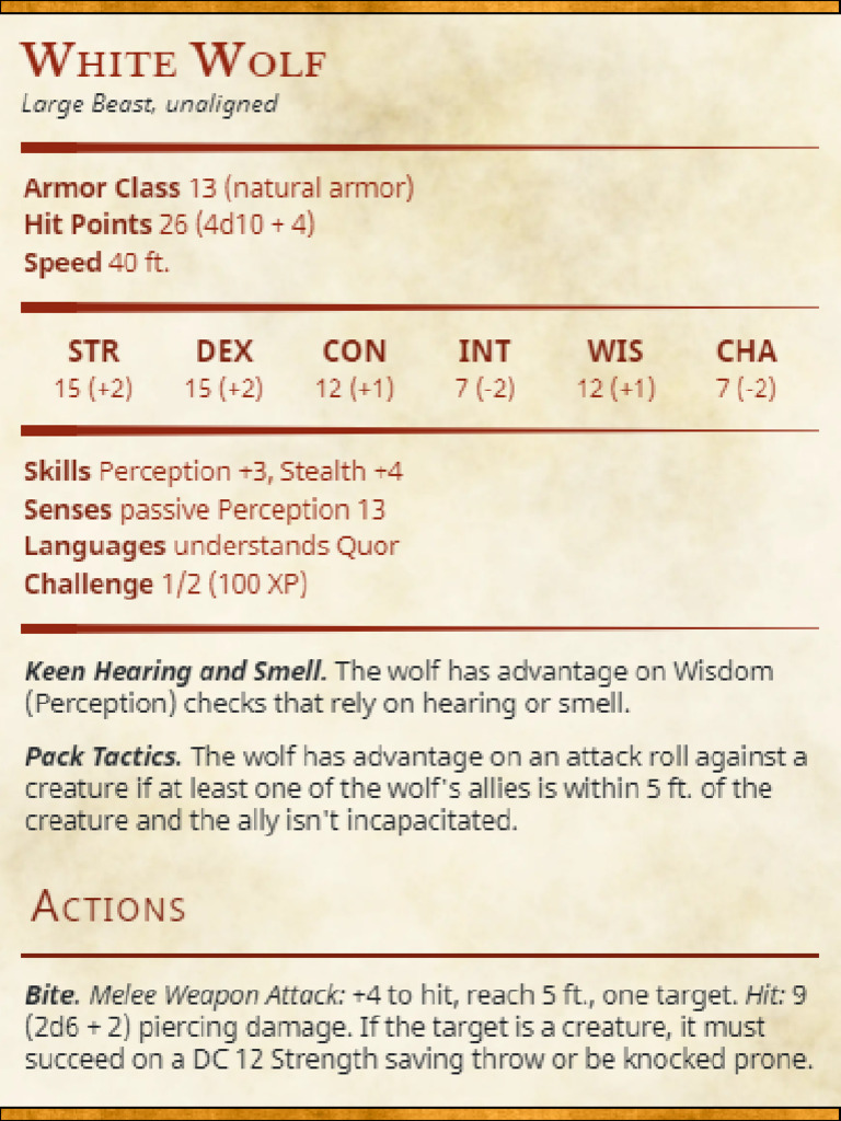 White Wolf | PDF