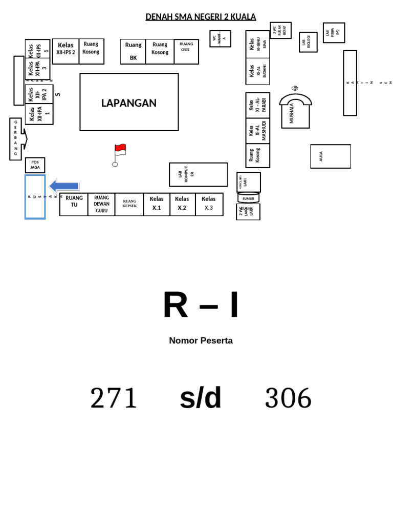 Denah Ruang Ujian | PDF