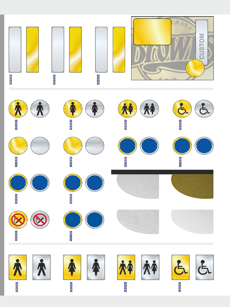 Architectural Door Sign Options | PDF | Building Engineering ...