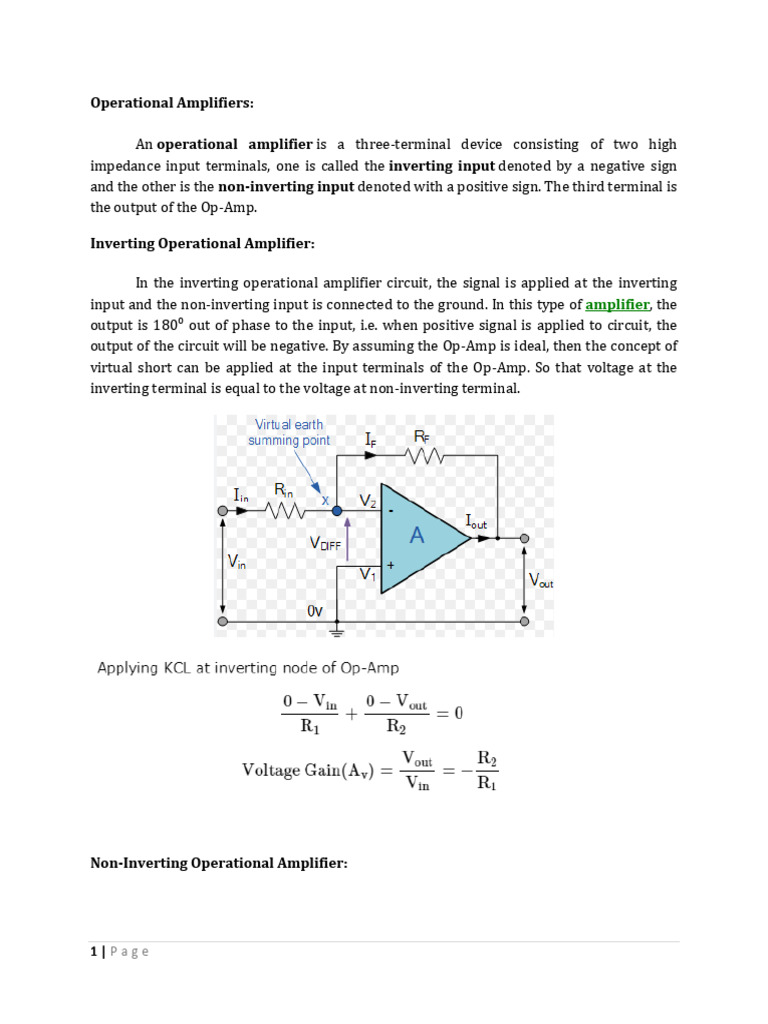 Op Amp Basics And Applications Guide Pdf Operational Amplifier