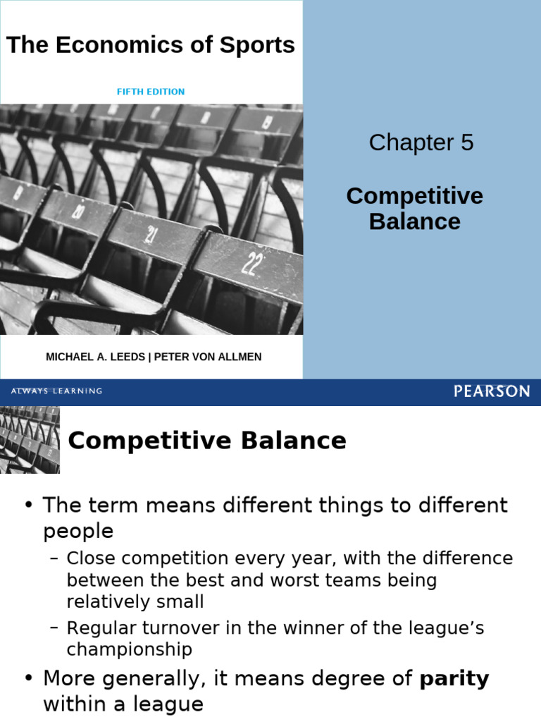 Unit 4. Lecture 2 Competitive Balance | PDF
