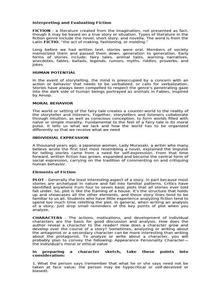 MC Lit 6 Pointers | PDF | Poetry | Narration