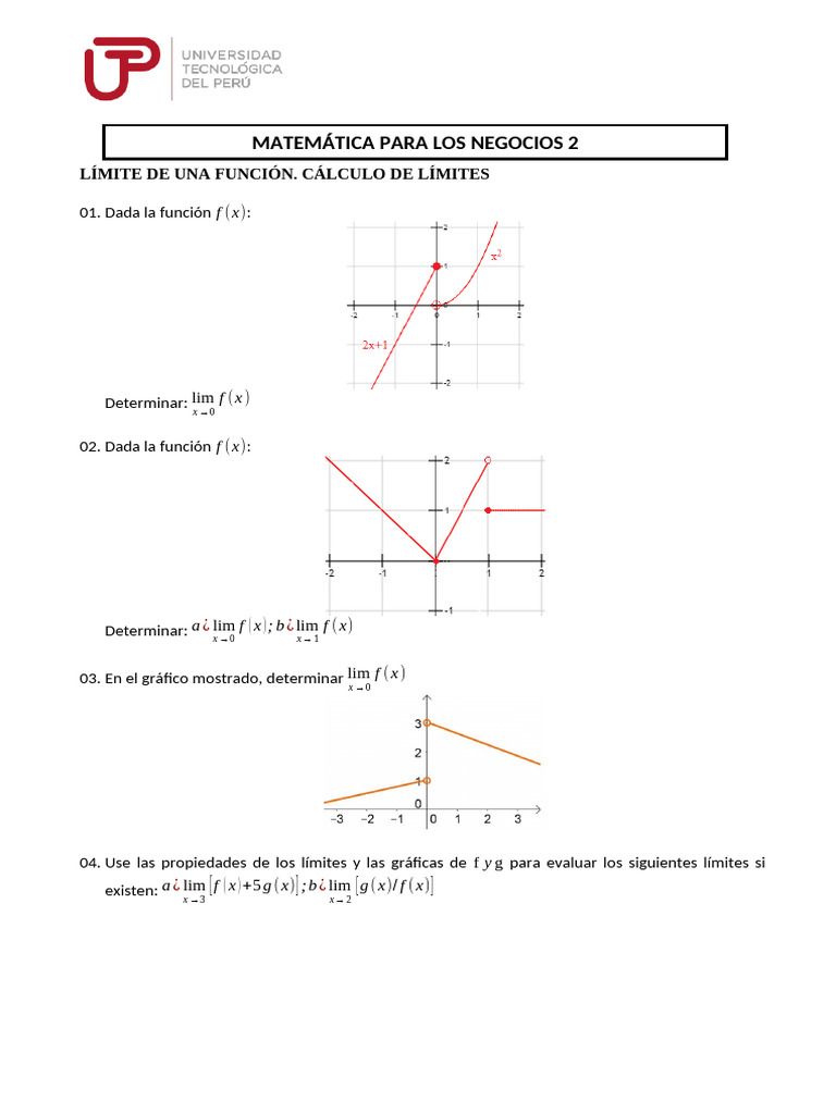 S Sem 01 Limites | PDF | Matemáticas | Análisis matemático