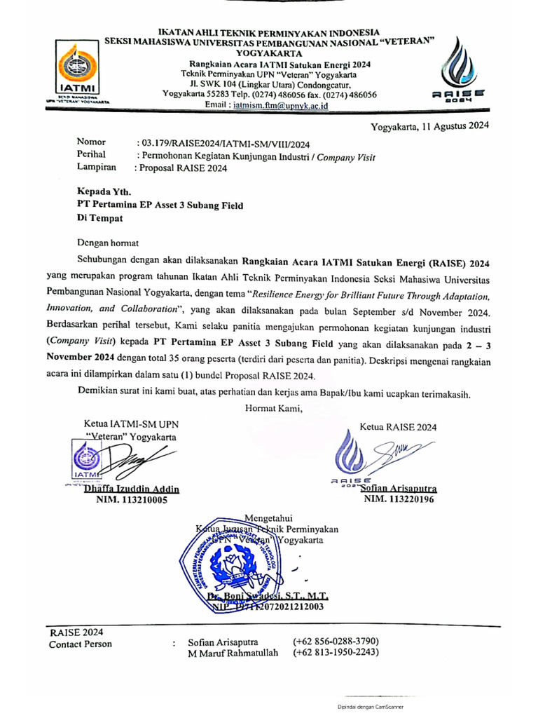 Proposal - Company Visit | PDF