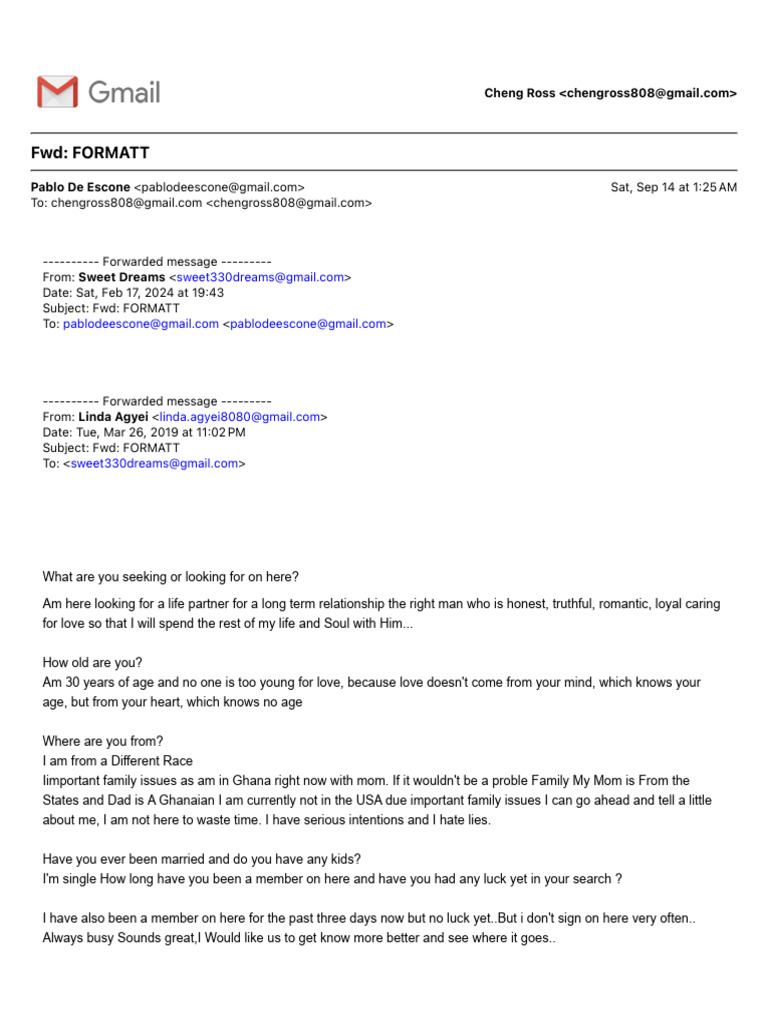 FWD FORMATT | PDF | Love | Marriage