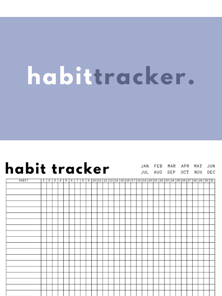 Habit Tracker for Daily Motivation | PDF