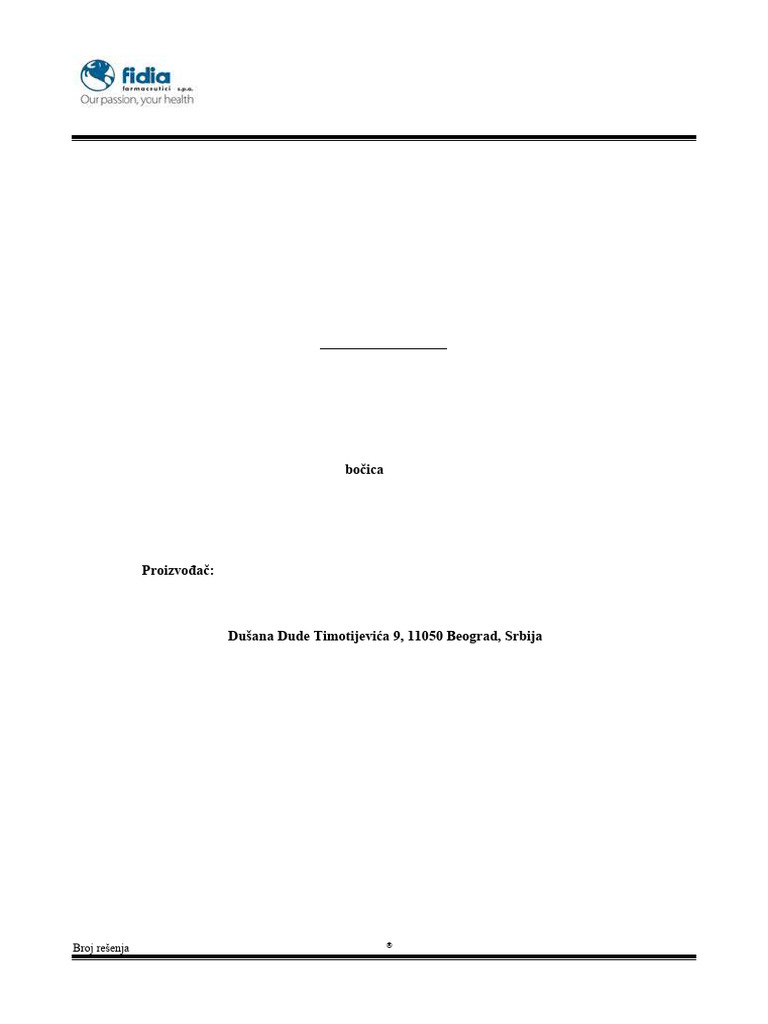 Hyalgan Uputstvo Za Lek | PDF