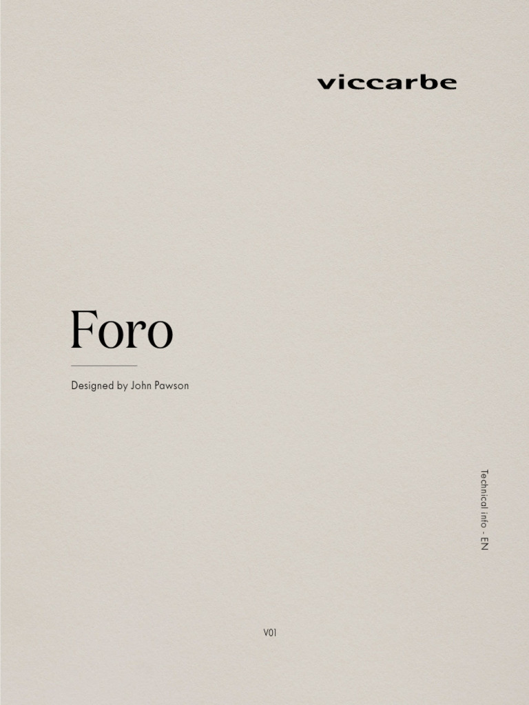 Apvc Viccarbe Foro-Table John-Pawson Technical-Info | PDF | Minimalism