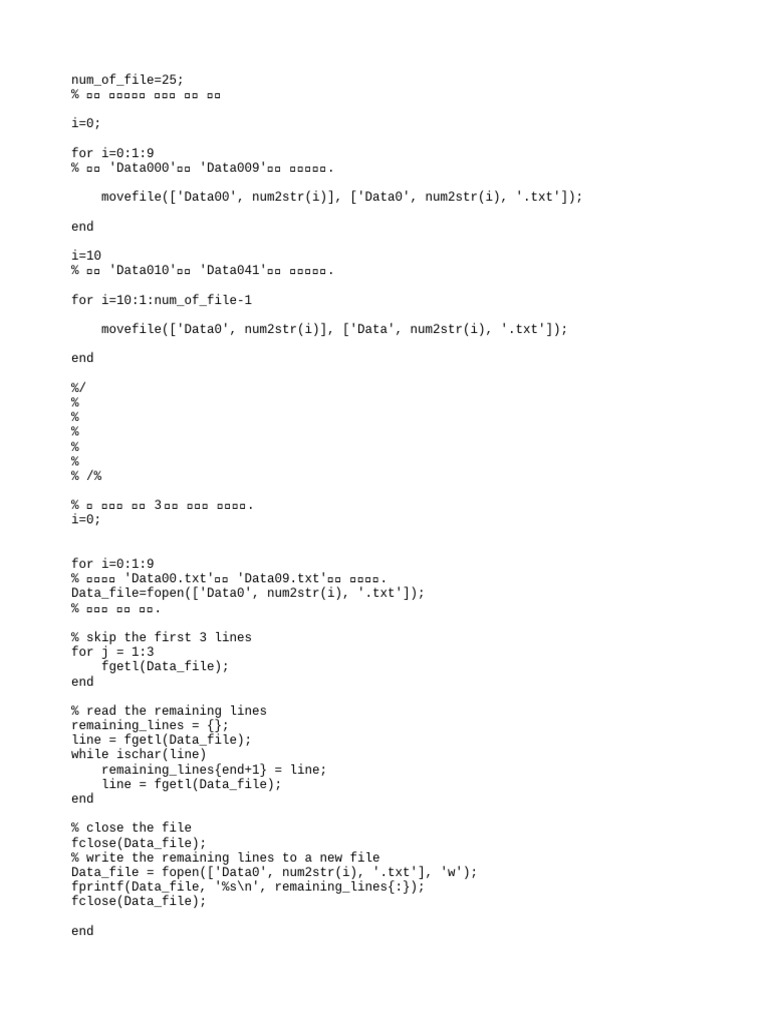 Manipulation of Original Data File | PDF