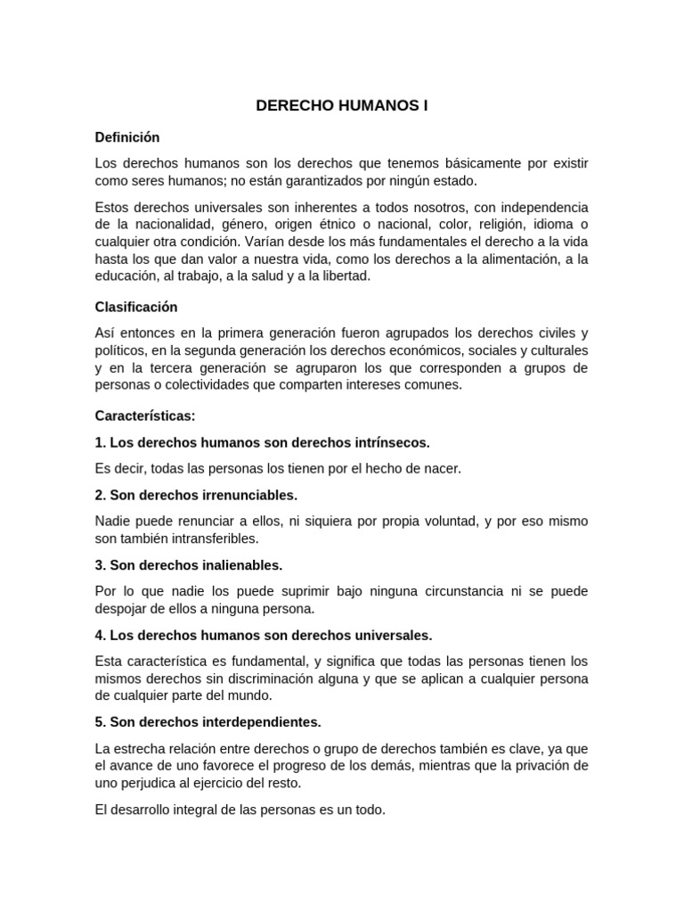 Introducción a los Derechos Humanos | PDF | Derechos humanos | Derechos