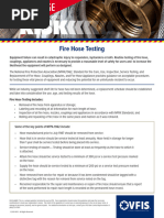 Fire Hose Reel Testing Procedures | PDF