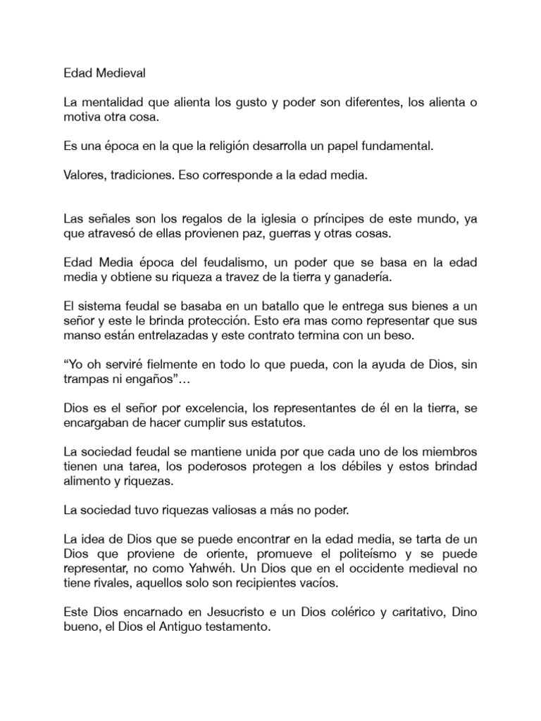 El Papado y la Sociedad Feudal Medieval | PDF | Edades medias | Dios