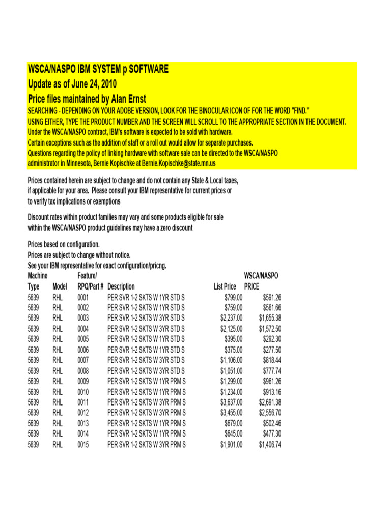 System P Software Service | PDF | Linux | Computing