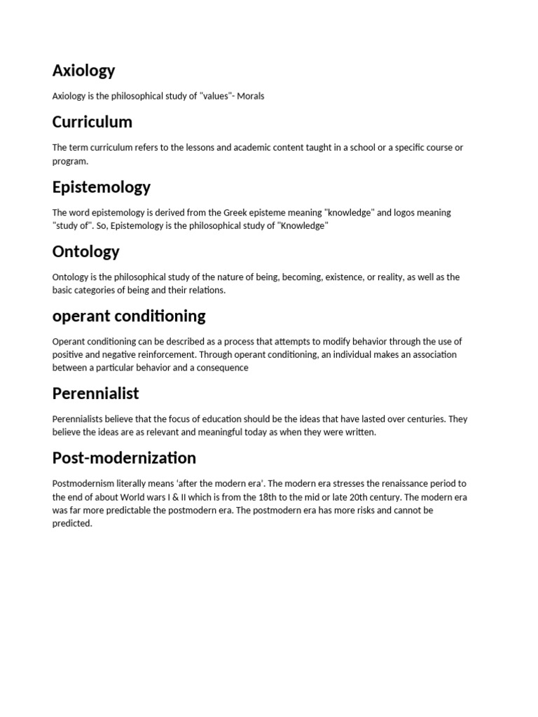 EDU 101 Foudation of Education Notes | PDF | Philosophy Of Education ...