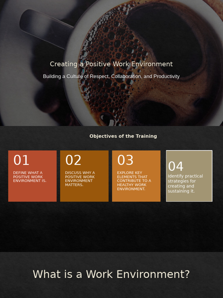 Creating A Positive Work Environment | PDF | Job Satisfaction ...