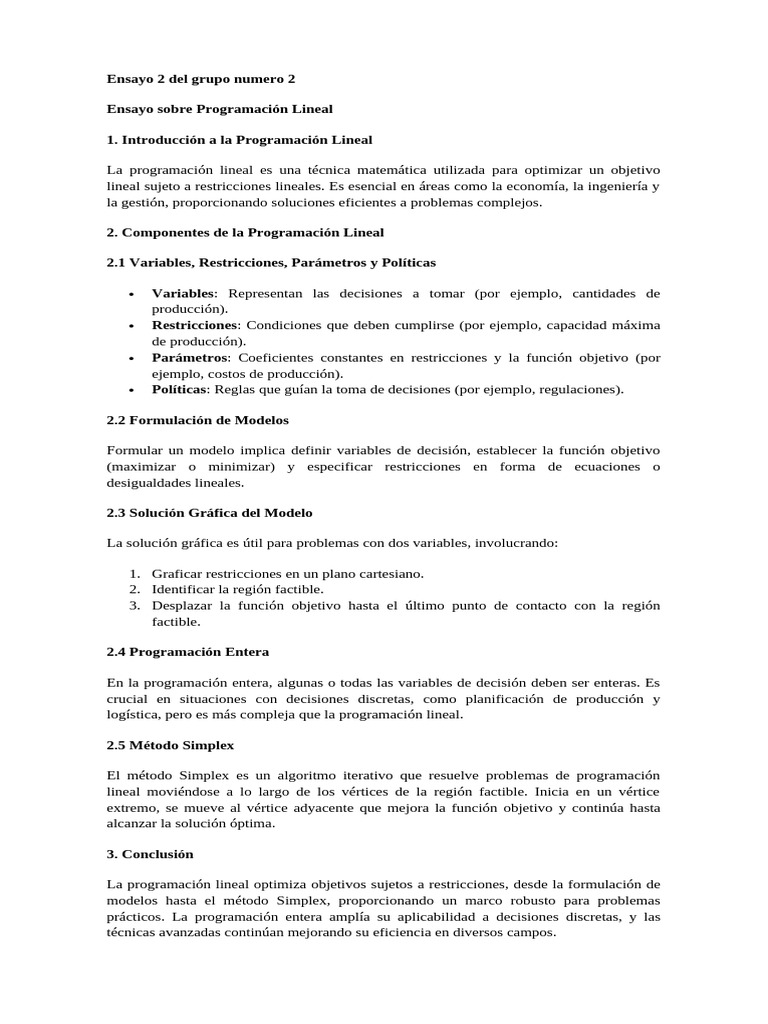 Ensayo 2 | PDF