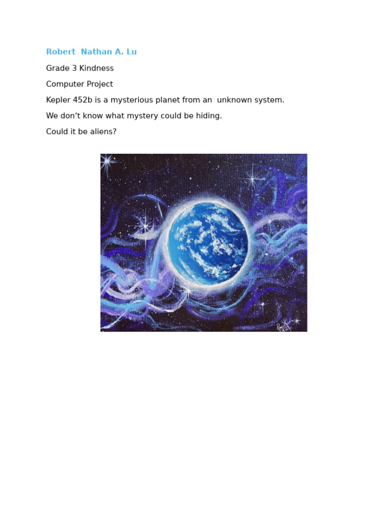 The Mystery of Kepler 425b | PDF | Mystery, Thriller & Crime Fiction ...