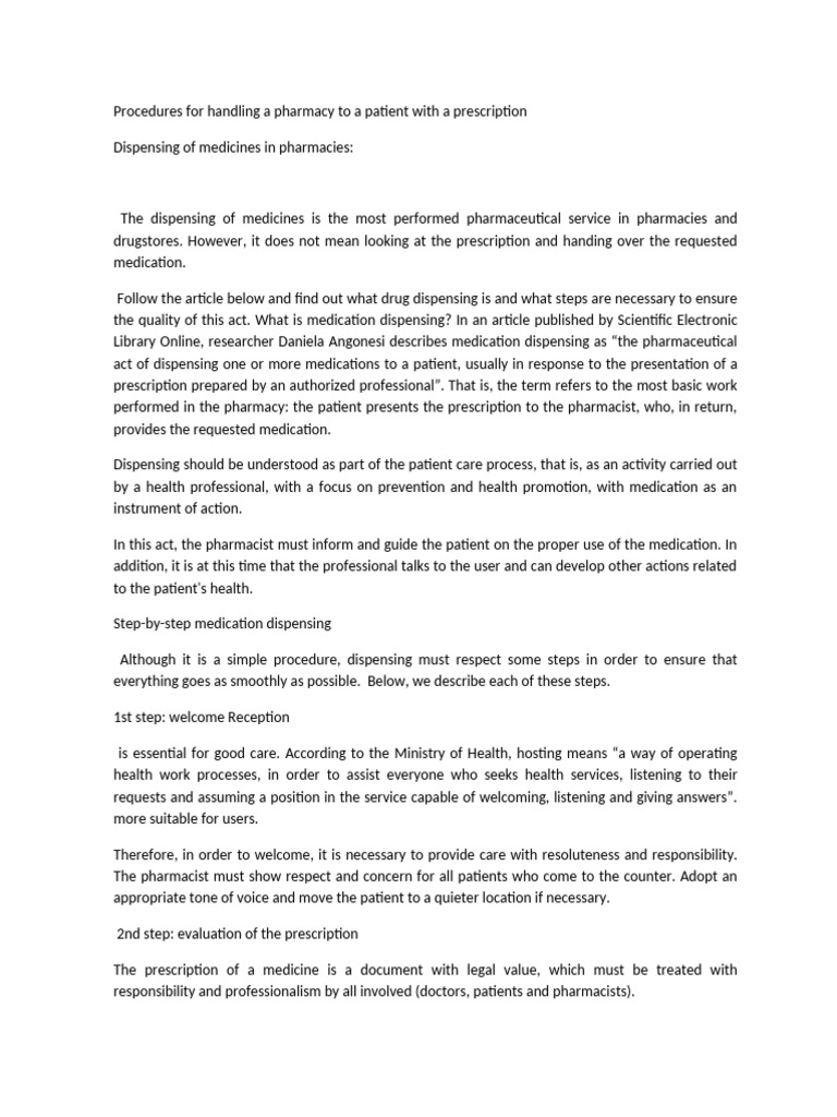 Inglês PDF | PDF | Pharmacy | Medical Prescription