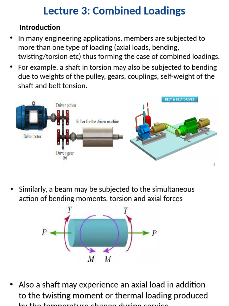Lecture 3 Combined Loadings | PDF