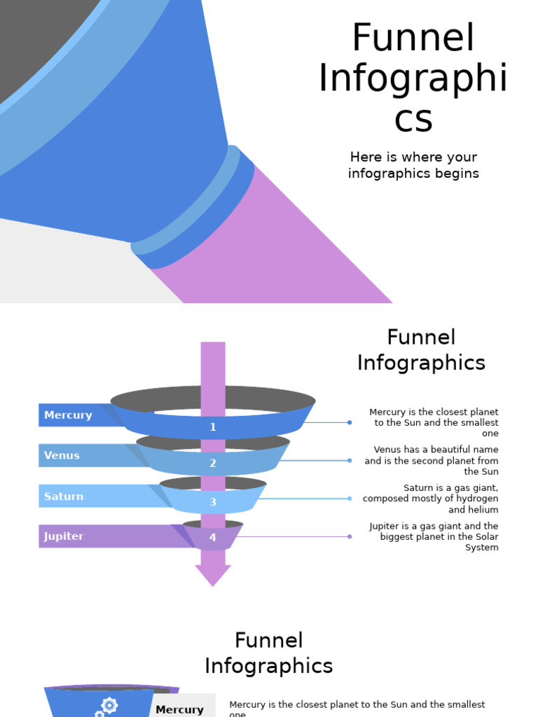 Funnel Infographics by Slidesgo | PDF | Planets | Saturn