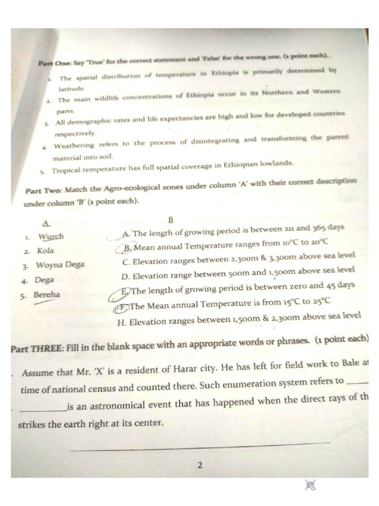 Geography Final Exam HU | PDF