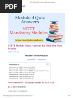 Module 1 A (NITTT Previous Year Questions) | PDF | Career & Growth