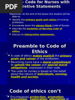 CNO 2023 Code of Conduct Overview | PDF | Nursing | Psychological ...