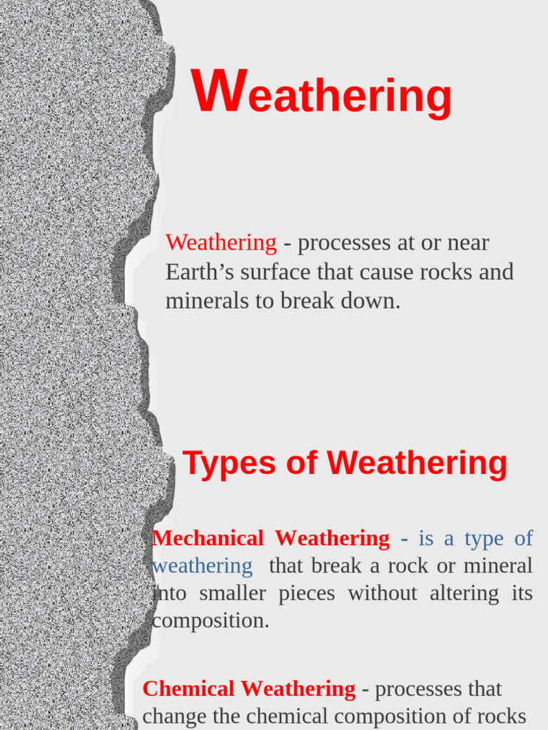 Weathering Notes | PDF | Weathering | Rock (Geology)