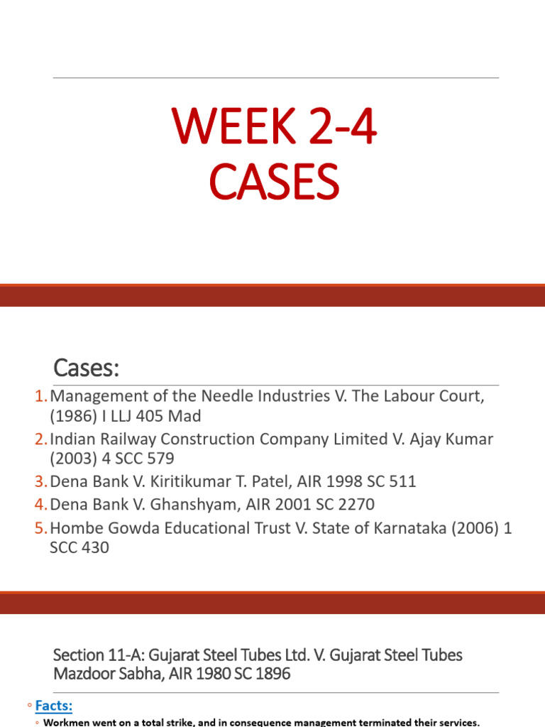 Labour Law II Cases | PDF | Cost Of Living | Appeal