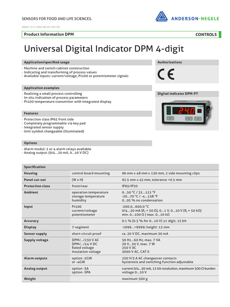 DPM 50051 en Eu | PDF | Alternating Current | Parameter (Computer Programming)