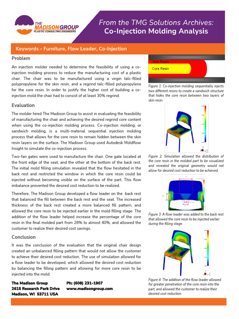 Co Injection Molding Analysis Case Study | PDF | Materials