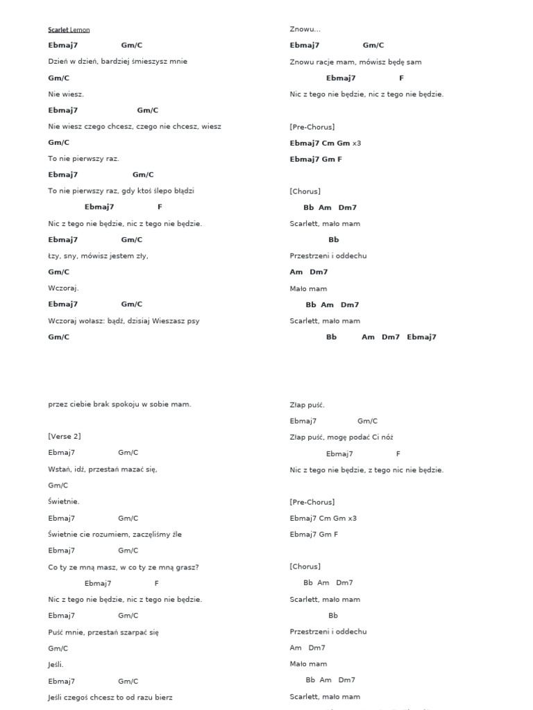 Opracowane - Scarlet | PDF