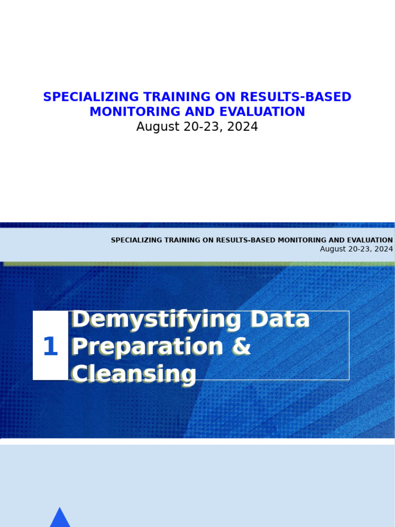 (MODULE 1) Demystifying Data Preparation and Cleansing | PDF | Data Analysis | Information Science