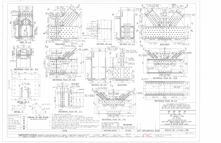 17181-9R Details of Bottom Chord Joints | PDF