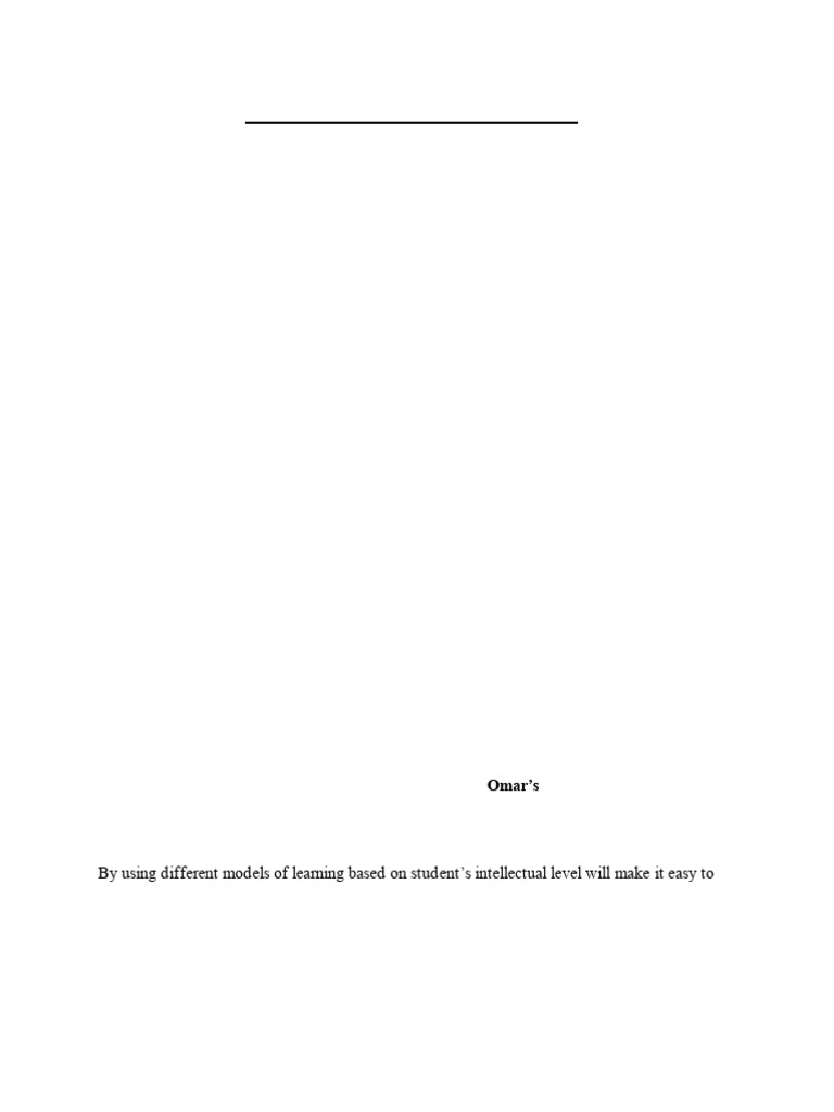 Two Interventions To Help Ayesha and Omar | PDF | Mathematics | Learning