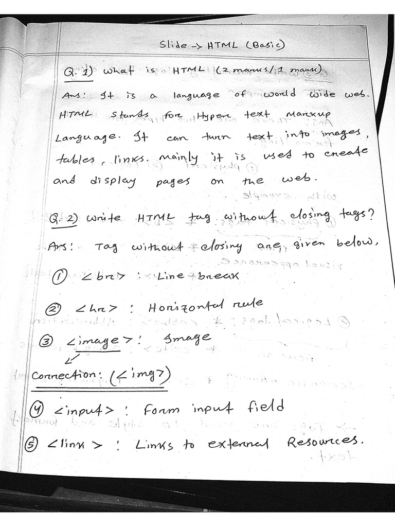 Web Theory Note (First 4 Slides) | PDF