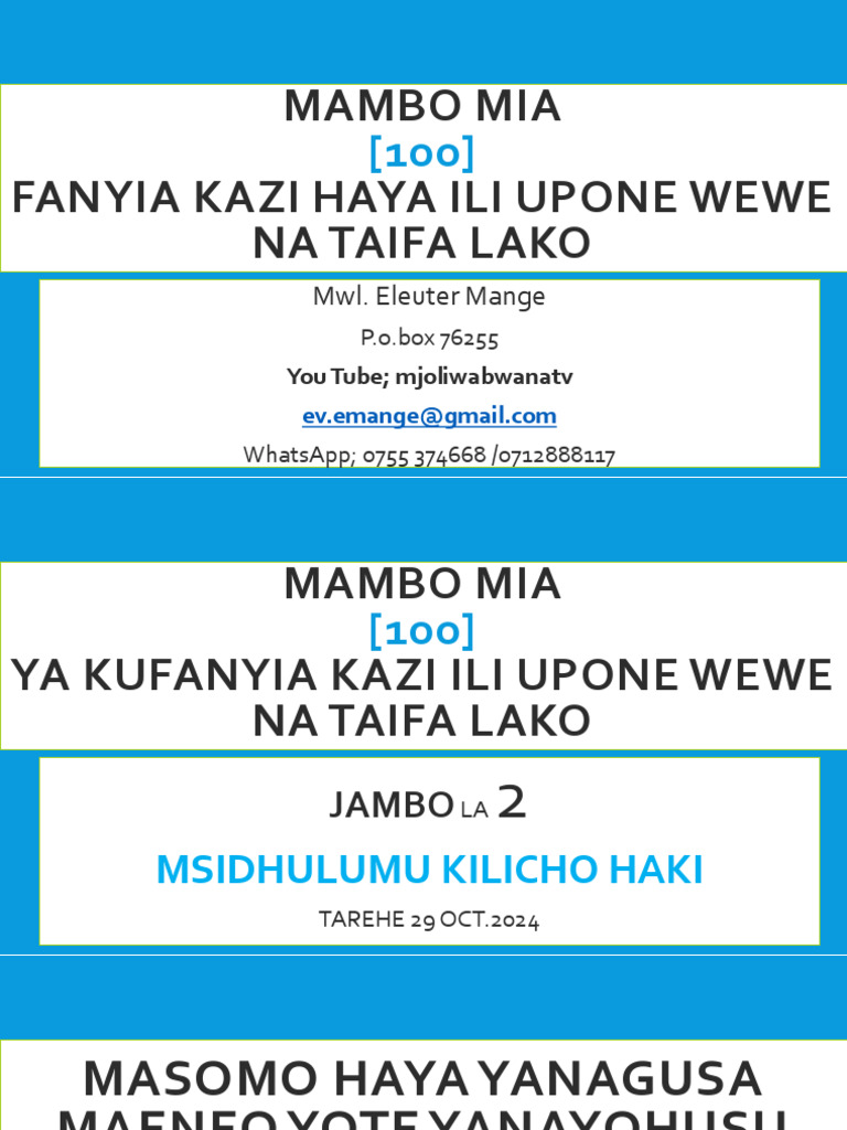 Mambo Mia No 2 | PDF