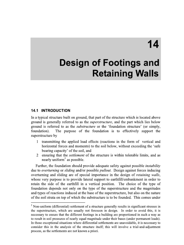 Isolated & Combined Footing (Extract From Unnikrishna Pillai and Devdas ...