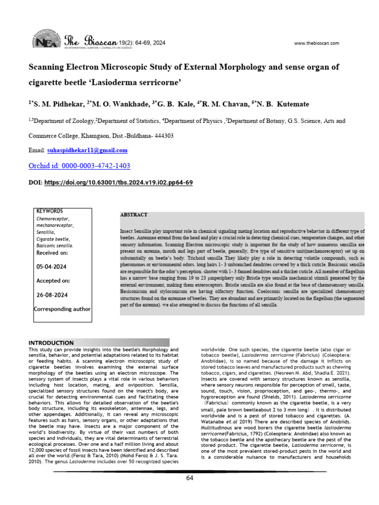 Peer Reviewed Scientific Journals | PDF | Beetle | Insects