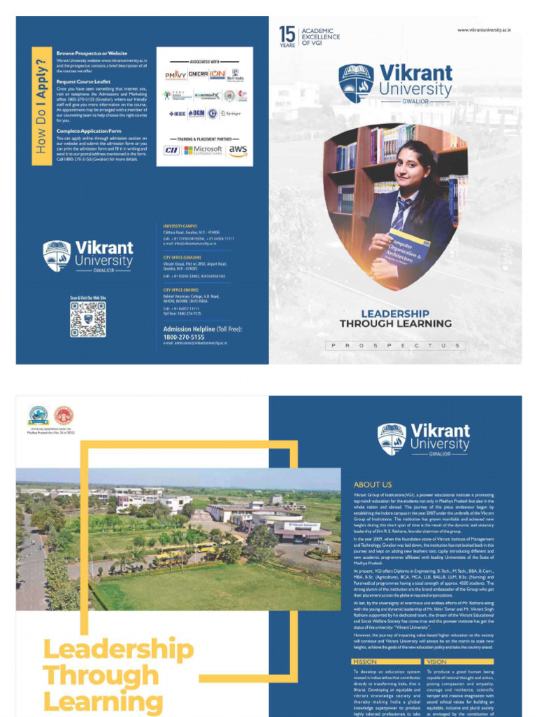 Vikrant University Brochure | PDF