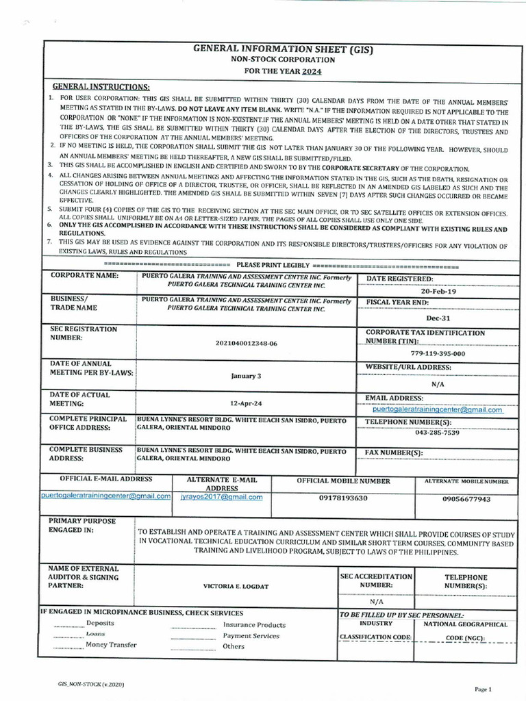 PGTACI GIS 2024 NOTARIZED Final | PDF