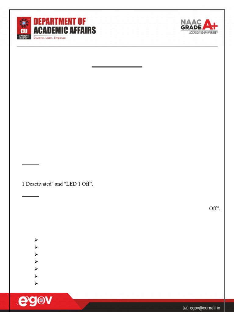 23MCA20139 - IOT - Worksheet 3 | PDF | Arduino | Electronics