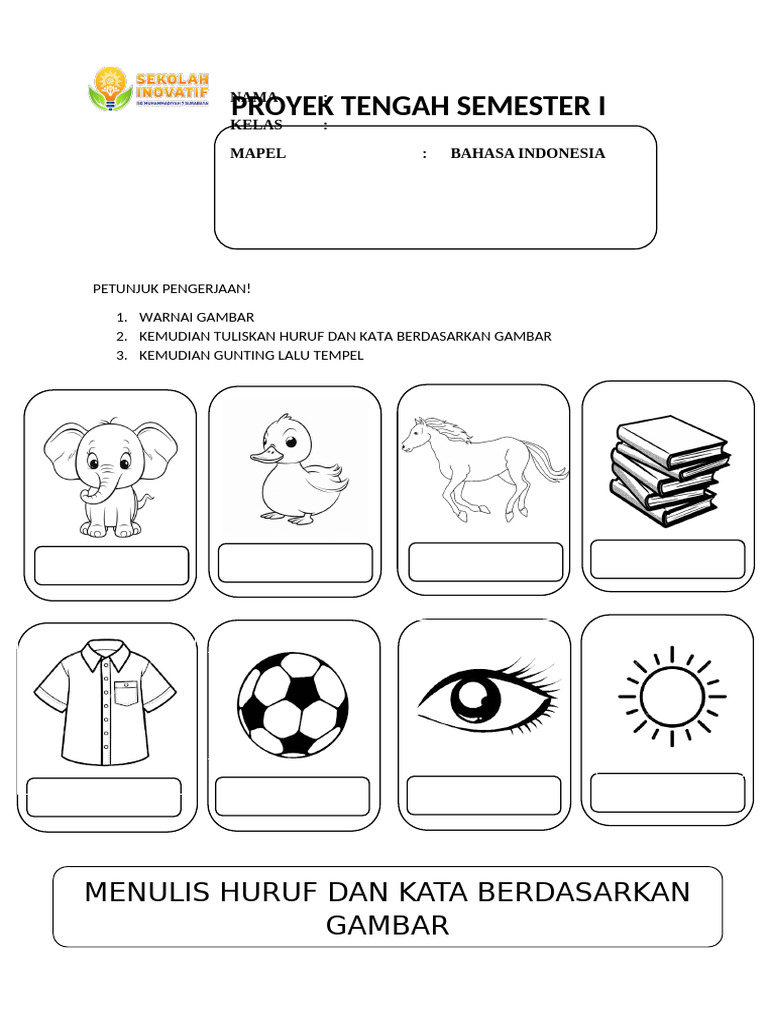 Proyek Tengah Semester: Bahasa dan Matematika | PDF