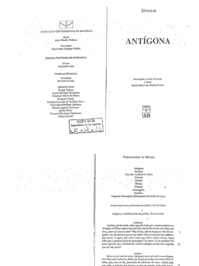 SÓFOCLES - Antígona | PDF
