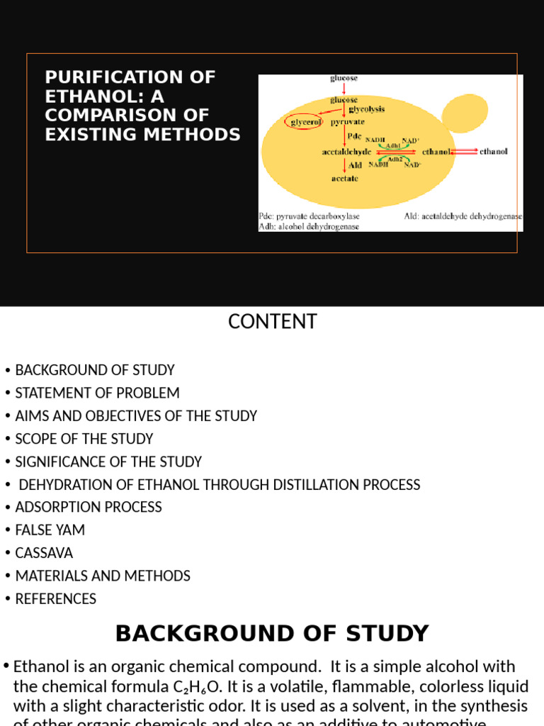 00 Ethanol Purification | PDF | Adsorption | Ethanol