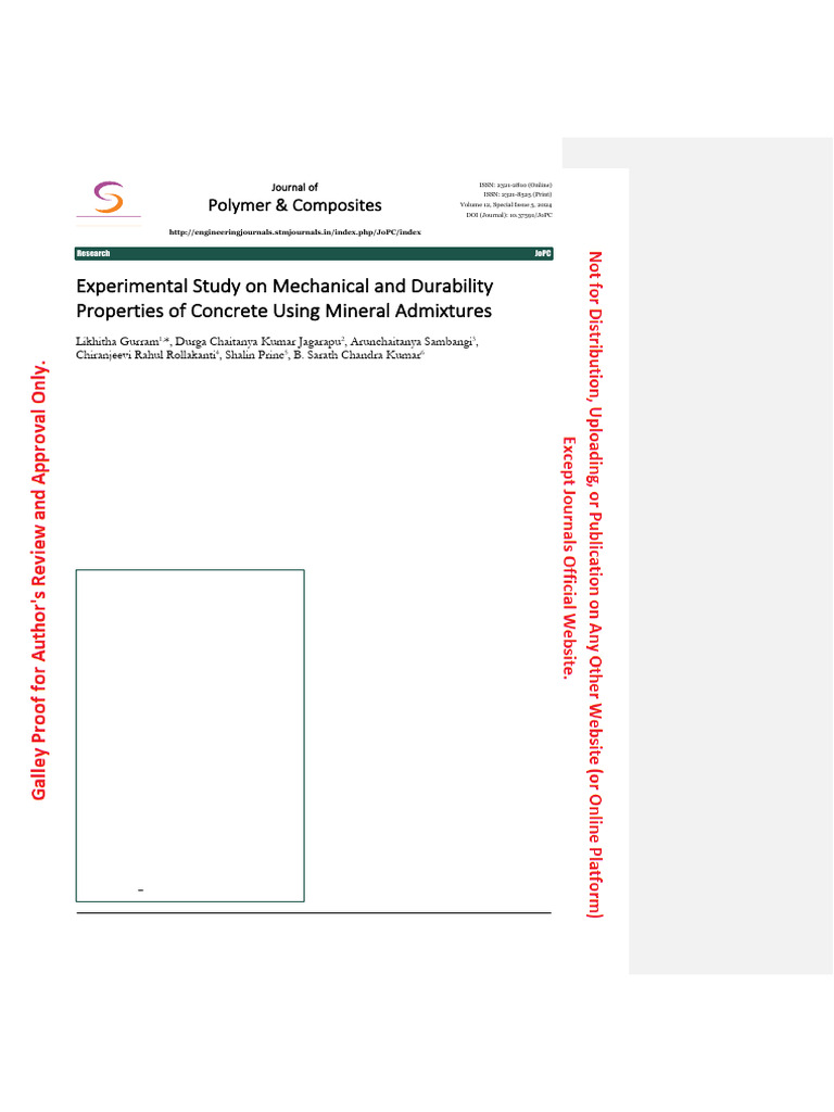 (S148-S160) Experimental Study On Mechanical and Durability (1) - 1 | PDF | Concrete ...