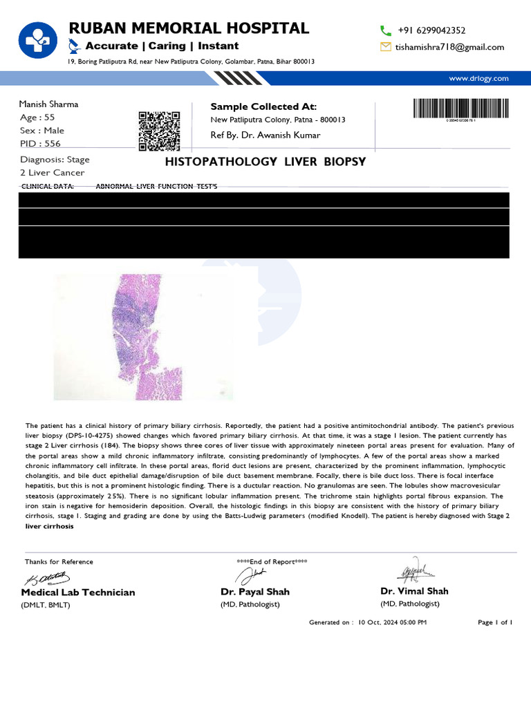 report | PDF | Cirrhosis | Liver