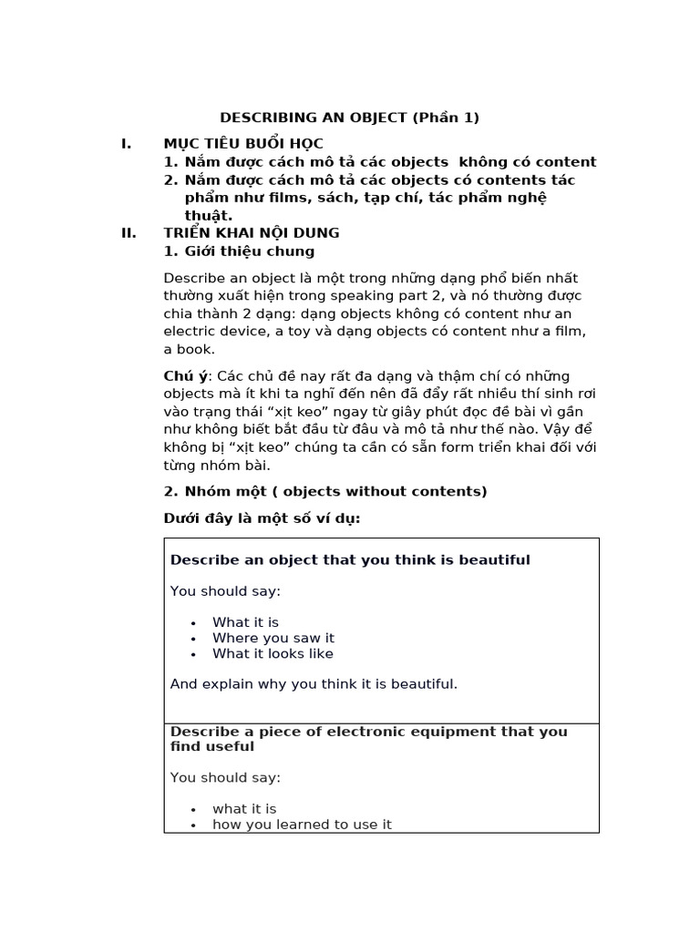 Speaking - Lesson 4 | PDF