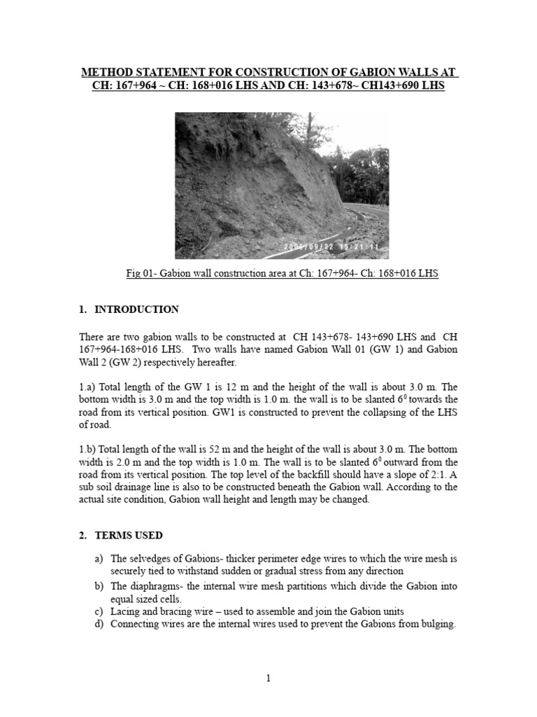 Gabion PDF Free | PDF | Wall