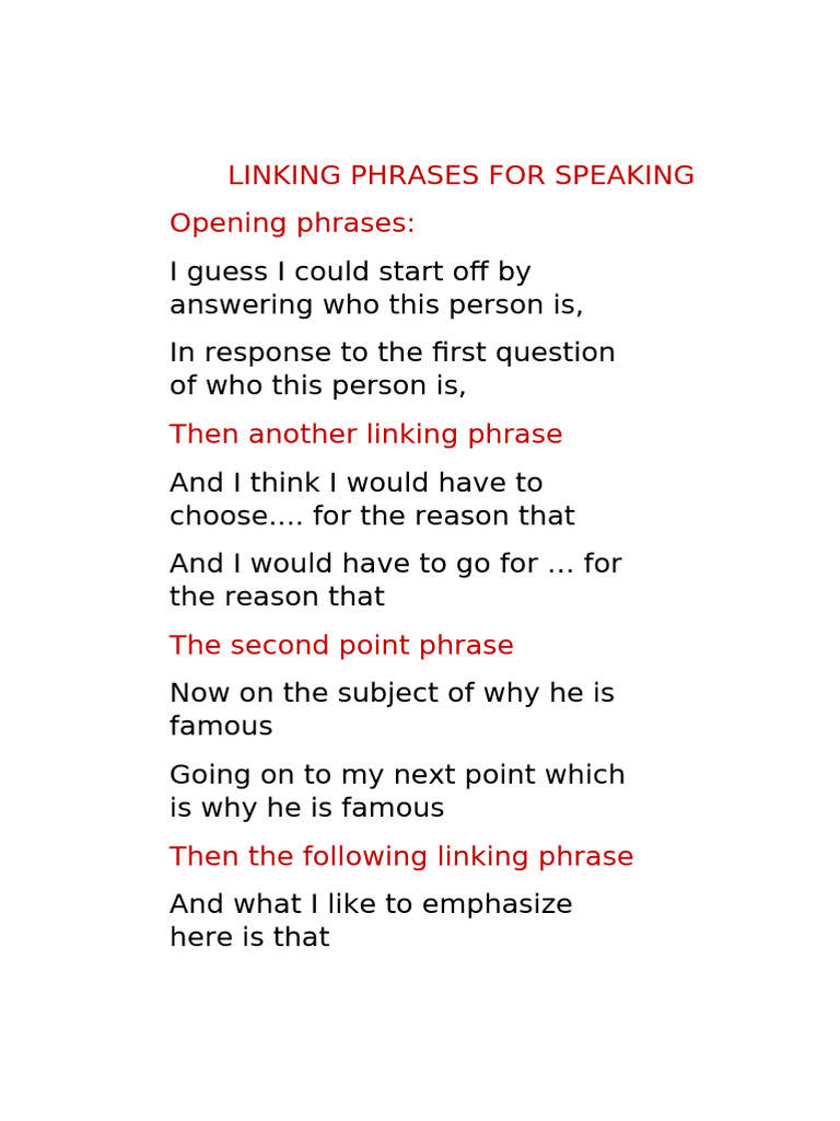 Speaking Structures | PDF | Question | Reason